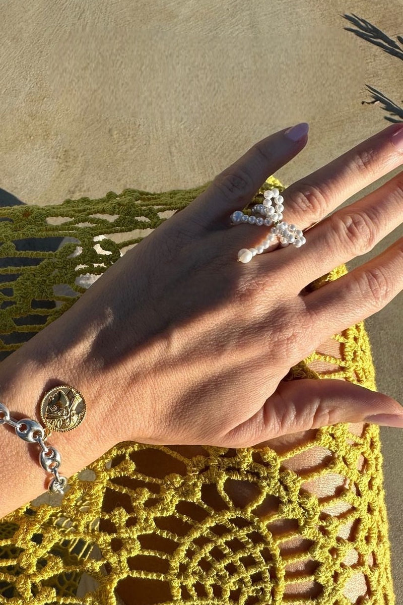 FEDRA PEARL RING | Hermina Athens jewelry – ROGUE