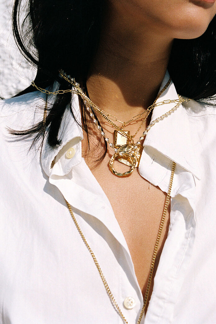 MEDUSA MIXED CHAIN NECKLACE | Hermina Athens jewelry – ROGUE
